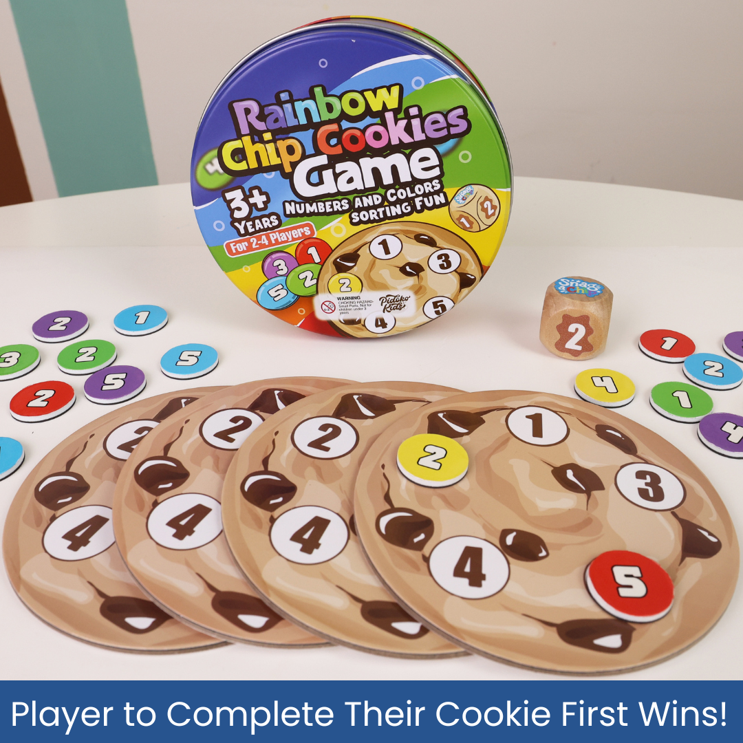 Pidoko Kids Rainbow Chip Cookies Game | Colors and Numbers Sorting | P
